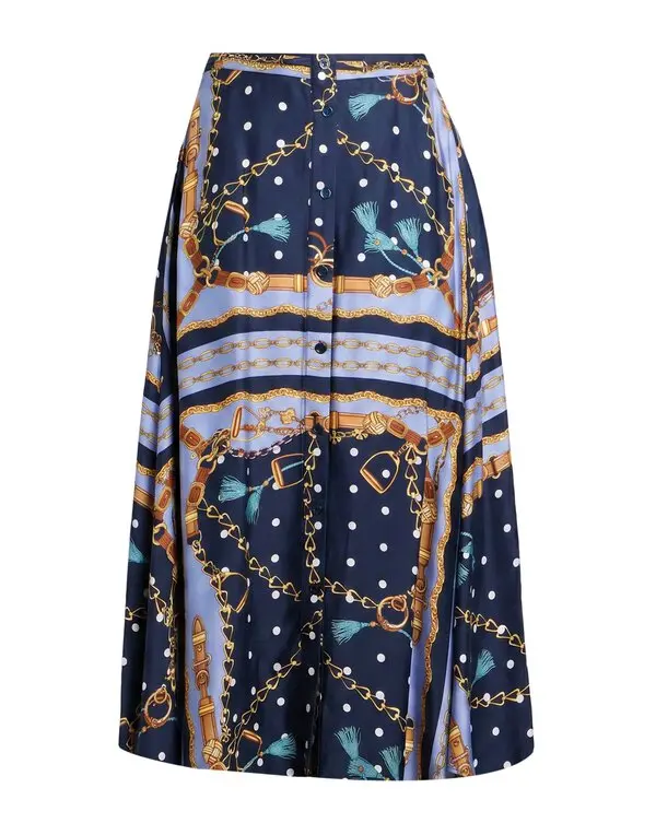 Maje Viscose Midi Skirt