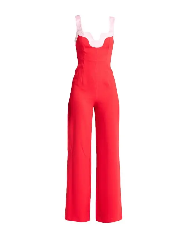 COMPAGNIA ITALIANA Cady Two-tone Sleeveless Jumpsuit