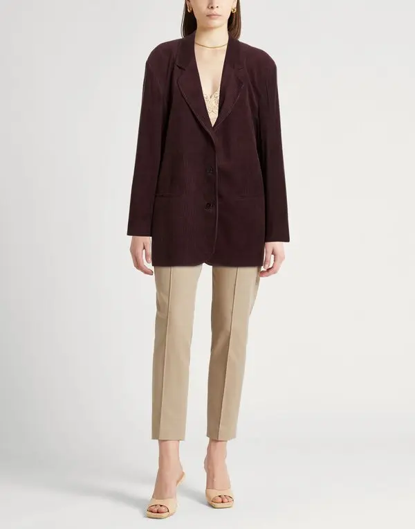ALYSI Corduroy Single-breasted Blazer
