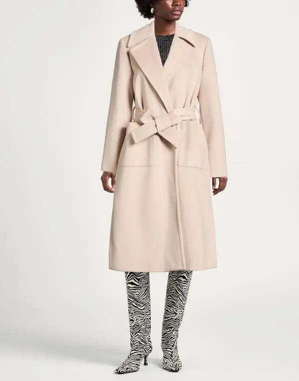 KAOS Brushed-felt Belted Coat