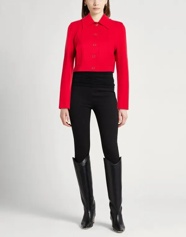 Pinko Viscose Blend Single-breasted Cropped Jacket