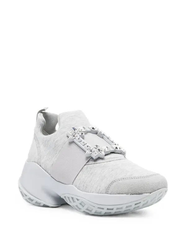 ROGER VIVIER Viv Run Strass Sneakers - White