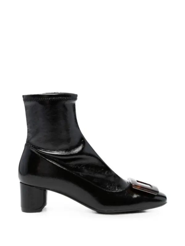 ROGER VIVIER Roundy Turtle Leather Boots