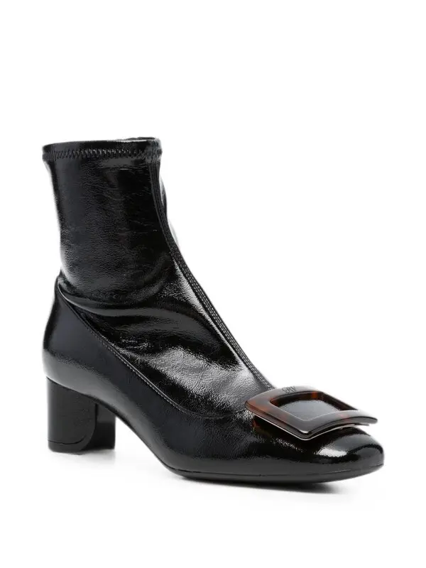 ROGER VIVIER Roundy Turtle Leather Boots