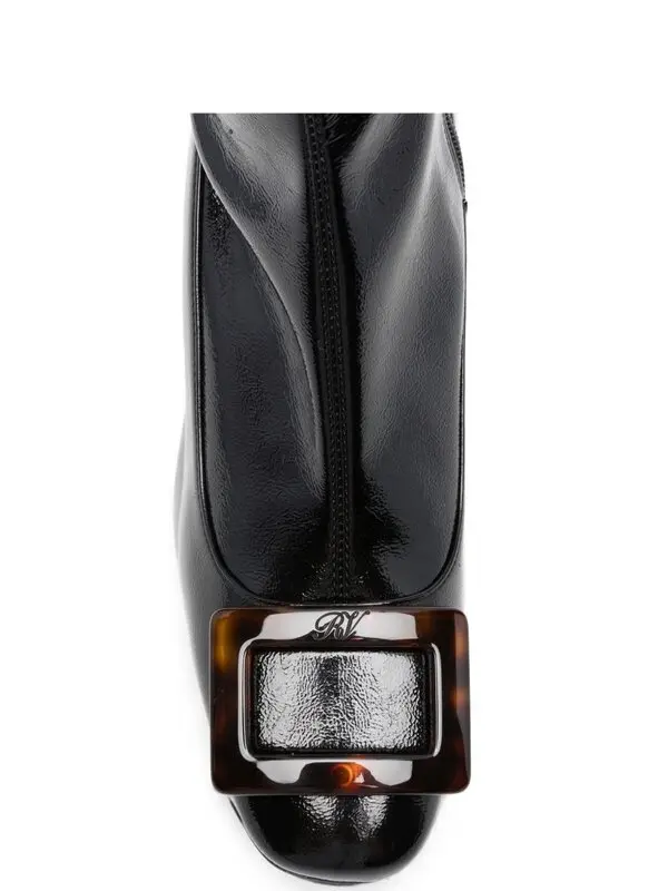 ROGER VIVIER Roundy Turtle Leather Boots