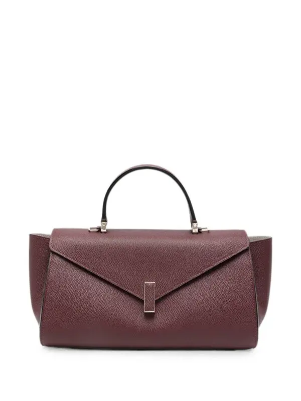 VALEXTRA Iside Editor Leather Tote Bag - Brown