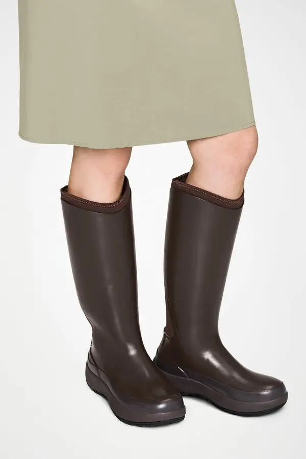 Rains High Rubber Boots - Bark Gloss