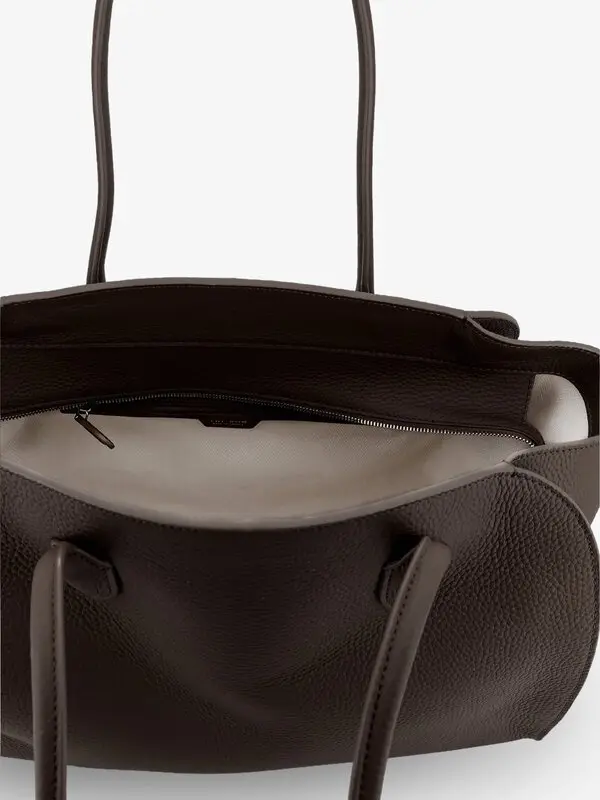 THE ROW Marlo 14 Hammered Leather Shoulder Bag