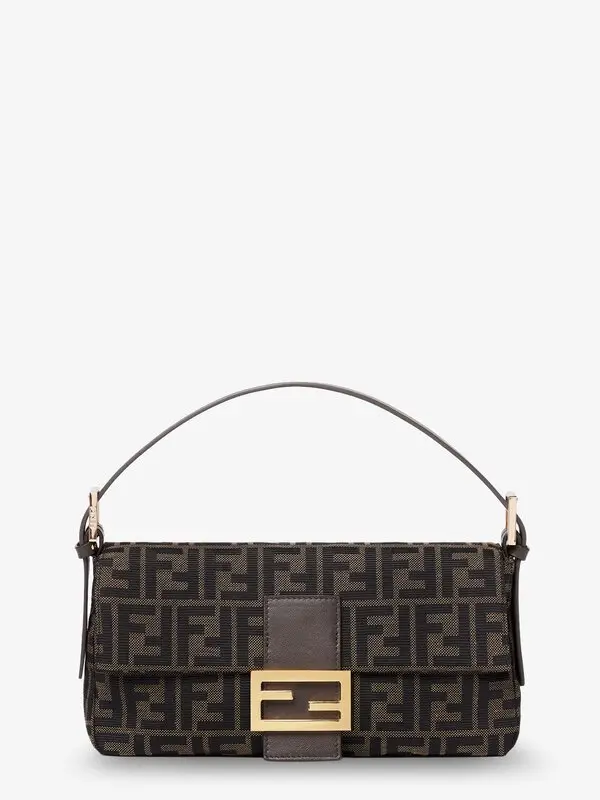 Fendi Zucca Fabric Shoulder Bag