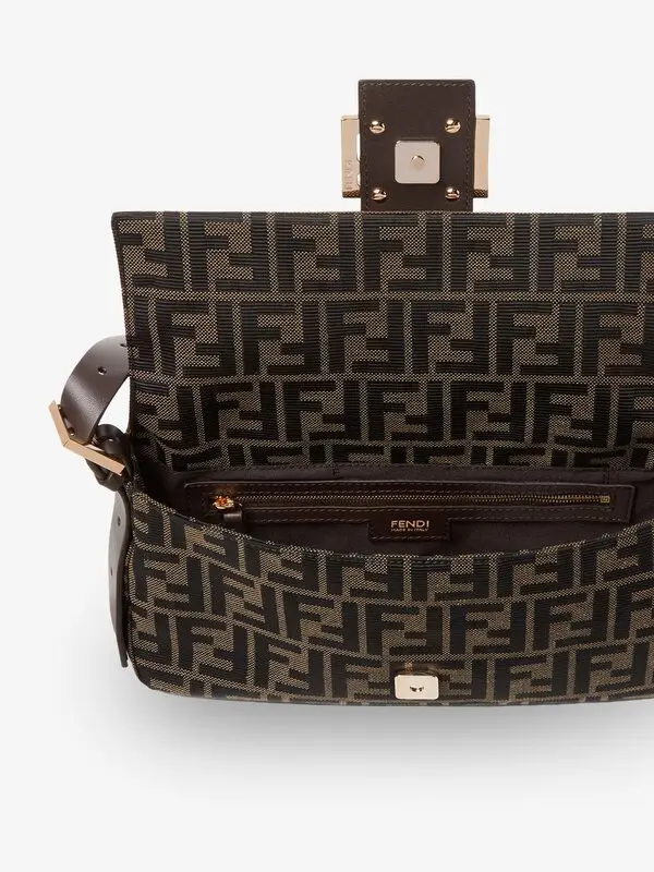 Fendi Zucca Fabric Shoulder Bag