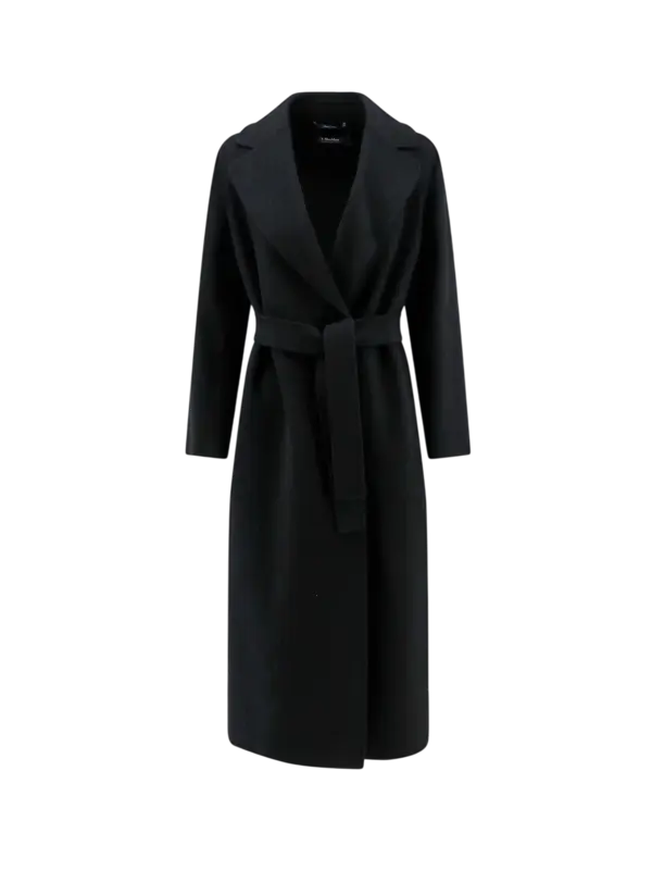 Max Mara Poldo Virgin Wool Coat - Black