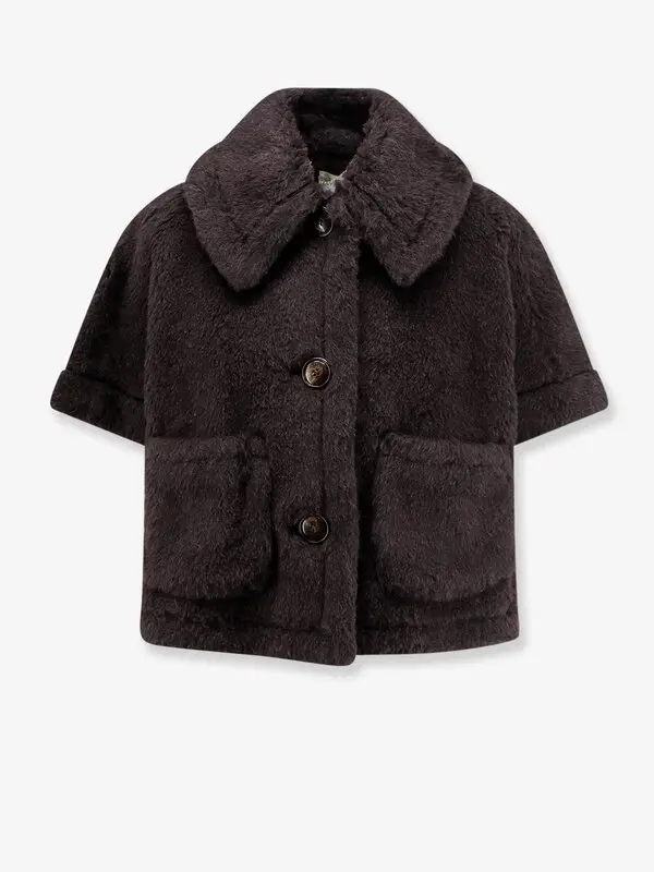 Max Mara Newterzo1 Alpaca, Virgin Wool And Silk Coat