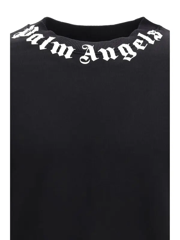 Palm Angels Cotton Crewneck Sweatshirt With Logo