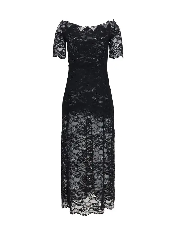 Rabanne Floral Lace Maxi Dress