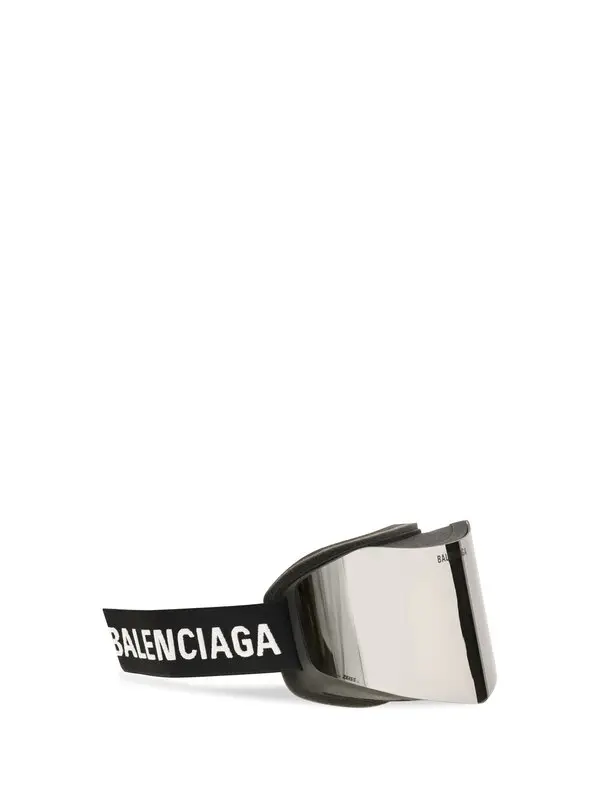 Balenciaga Mirrored Ski Mask Sunglasses