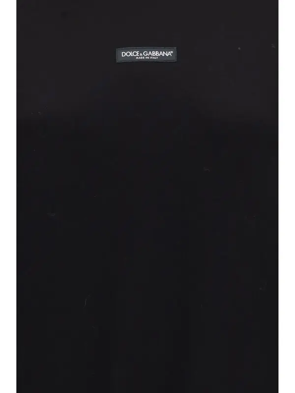 Dolce & Gabbana Cotton Hooded Sweatshirt With Logo Patch