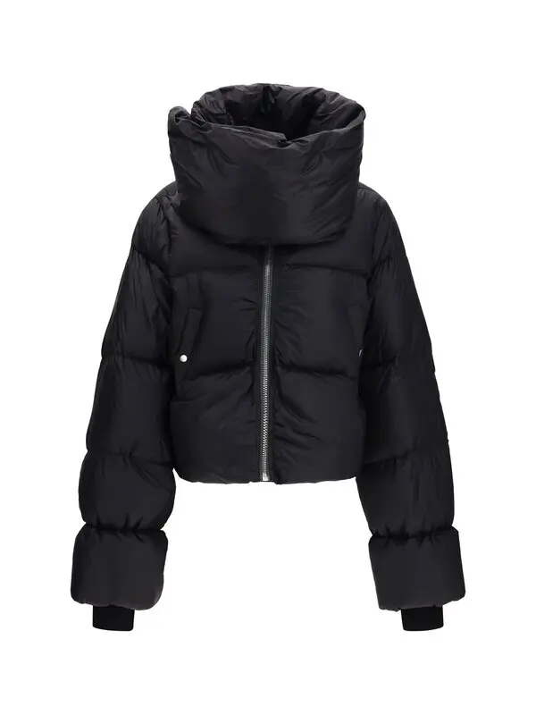 Rick Owens Padded Funnel Neck Jacket - Black