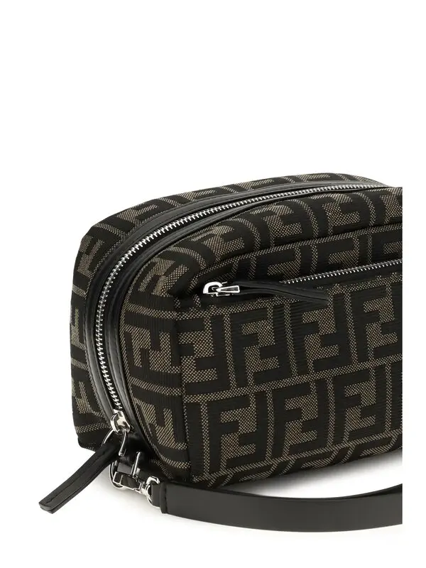 Fendi Ff Jacquard Beauty Case - Brown