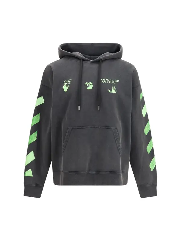 Off-White Bacco Arrow Skate Hooded Sweatshirt - Gray