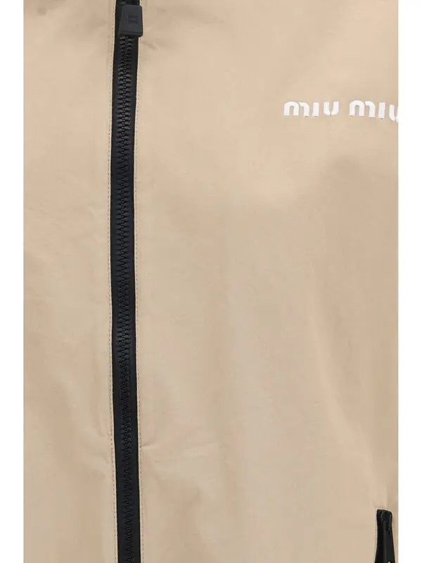 Miu Miu Gabardine Jacket With Zip