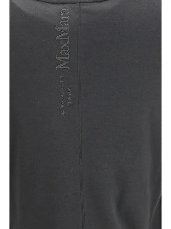 Max Mara Fumetto Embroidered Logo T-shirt - Gray