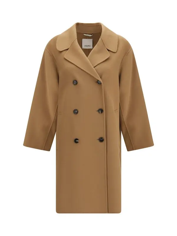 Max Mara S Magnolia Double-breasted Virgin Wool Coat