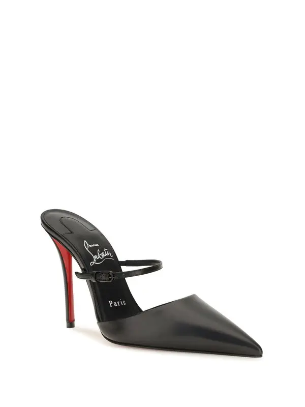 CHRISTIAN LOUBOUTIN Leather Milena Mules - Black