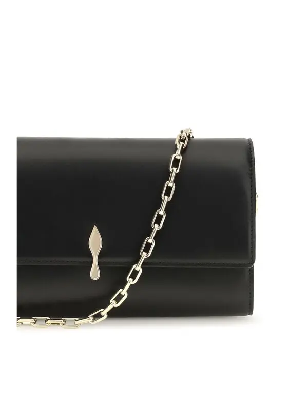 CHRISTIAN LOUBOUTIN Bettina Leather Wallet With Chain
