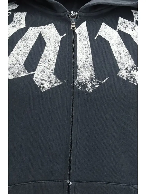 Palm Angels Hooded Zip Sweatshirt