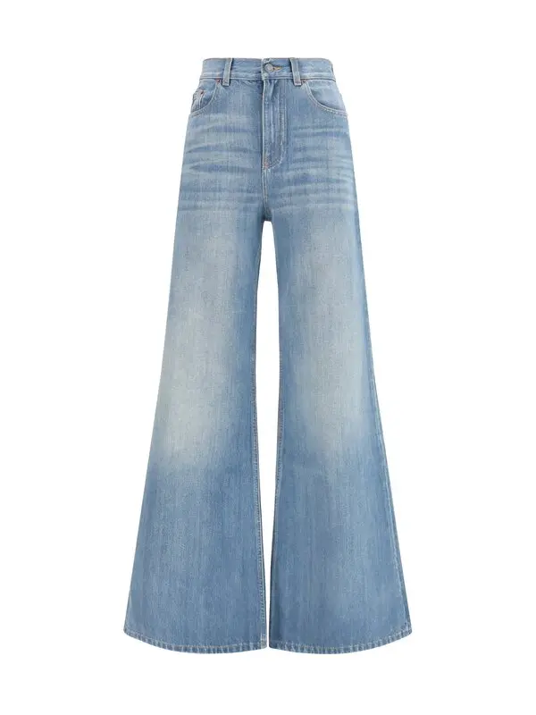Chloé High-rise Wide-leg Denim Jeans