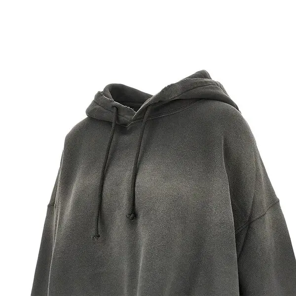 GOLDEN GOOSE Back Logo Print Oversized Cropped Hoodie