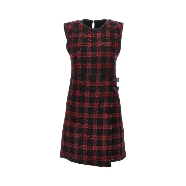 Pinko Wool-blend Tweed Short Dress - Multicolor