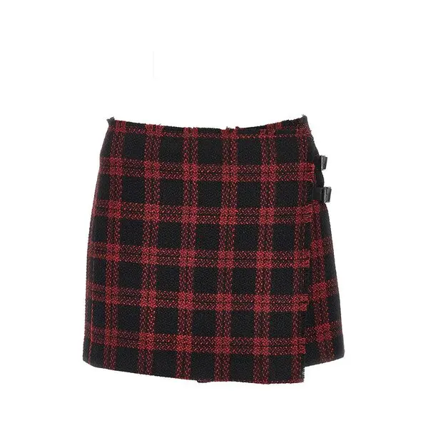 Pinko Check Tweed Mini Skirt - Multicolor