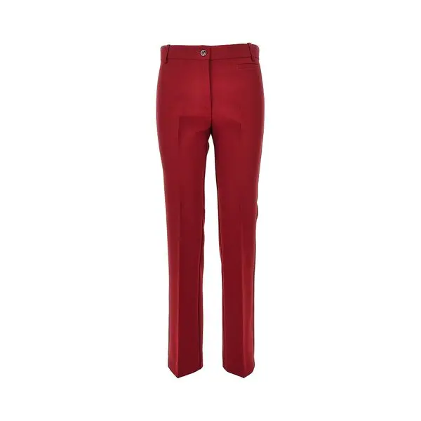 Pinko Viscose-blend Crêpe Flare Pants - Red