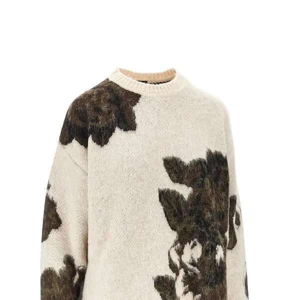 Pinko Jacquard Wool And Alpaca Blend Sweater