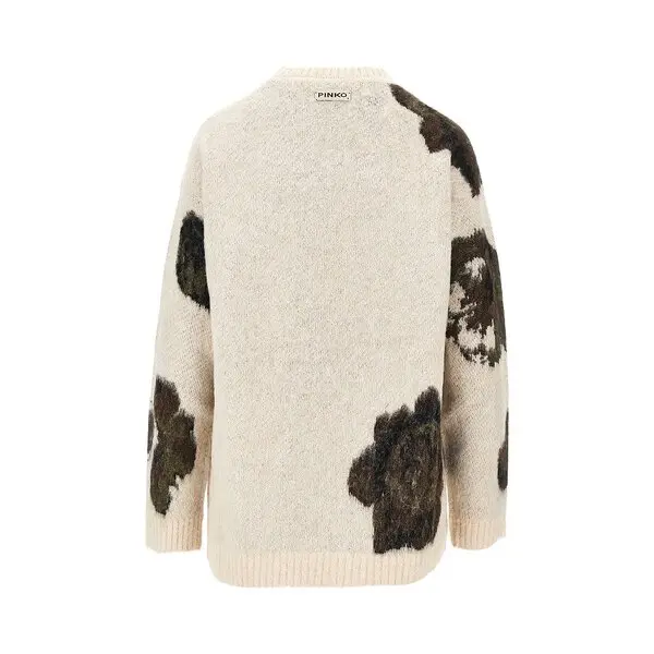 Pinko Jacquard Wool And Alpaca Blend Sweater