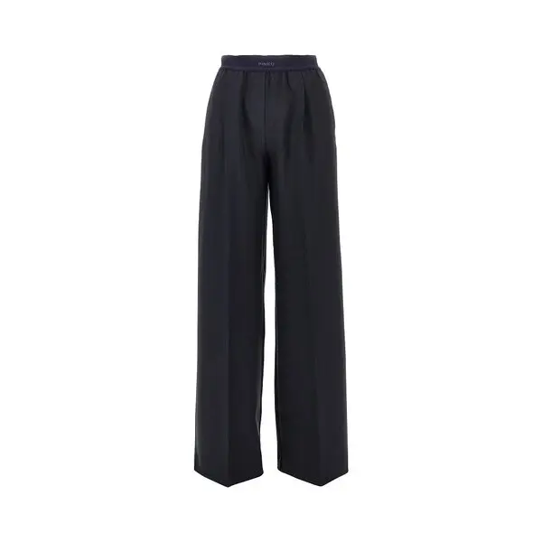 Pinko Stretch Wool-blend Wide-leg Pants
