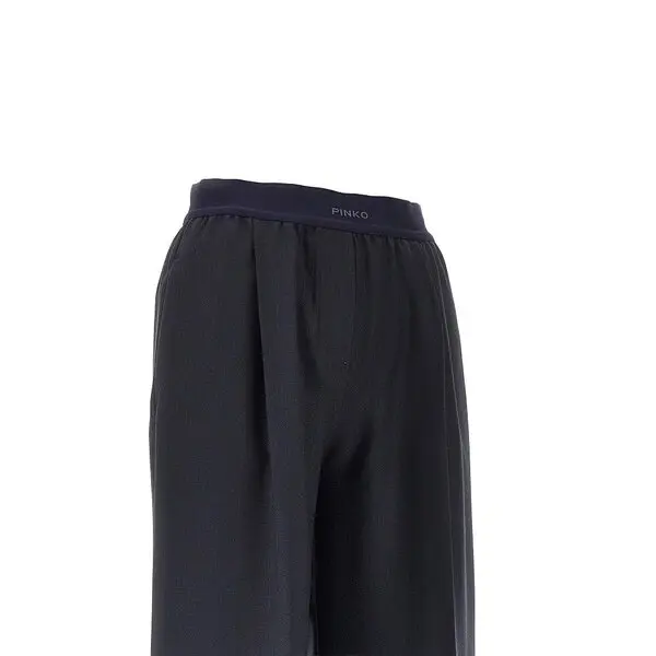 Pinko Stretch Wool-blend Wide-leg Pants