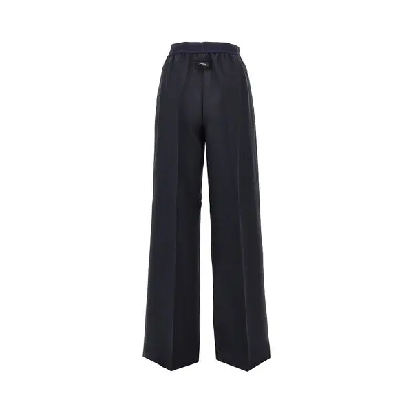 Pinko Stretch Wool-blend Wide-leg Pants