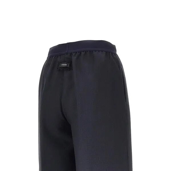 Pinko Stretch Wool-blend Wide-leg Pants