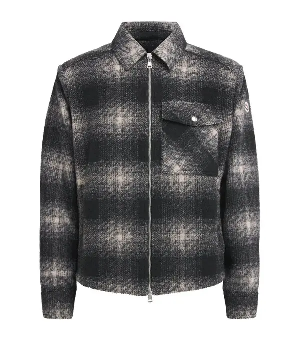 Moncler Check Zip-up Overshirt