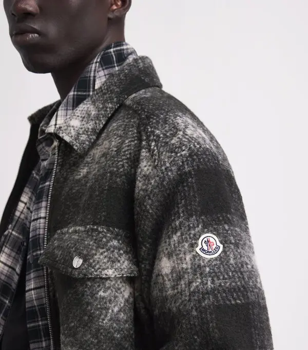 Moncler Check Zip-up Overshirt