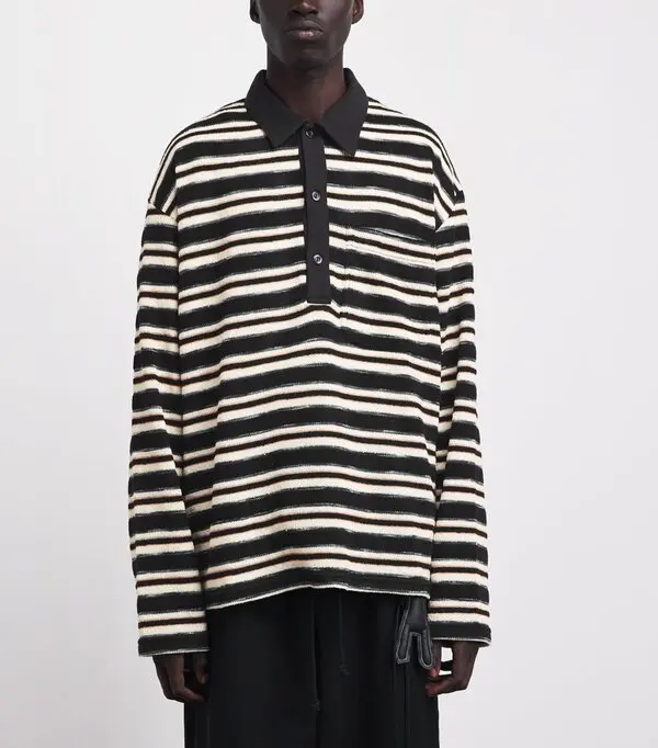 SONG FOR THE MUTE Stripe Polo Shirt
