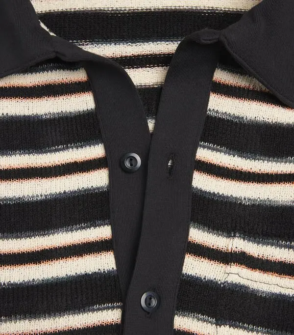 SONG FOR THE MUTE Stripe Polo Shirt
