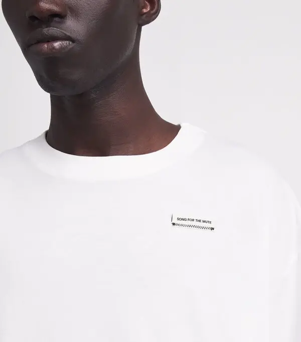 SONG FOR THE MUTE Cotton Logo-label T-shirt
