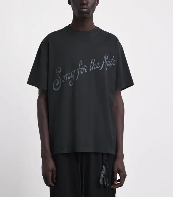 SONG FOR THE MUTE Cotton Logo T-shirt