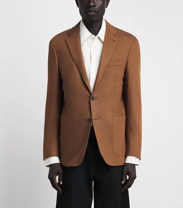 Canali Stretch-wool Single-breasted Blazer