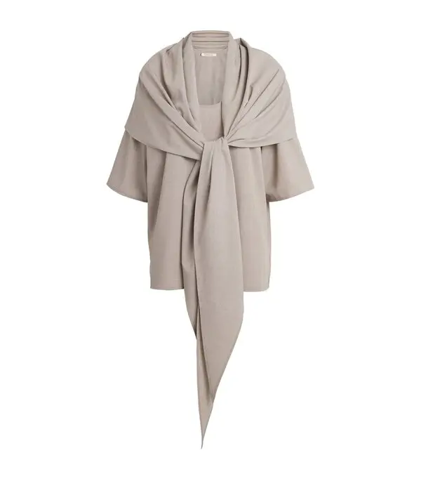 VORANIDA Layered-scarf Roth T-shirt
