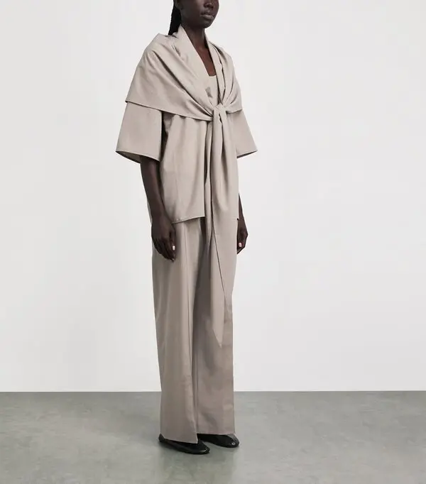VORANIDA Layered-scarf Roth T-shirt