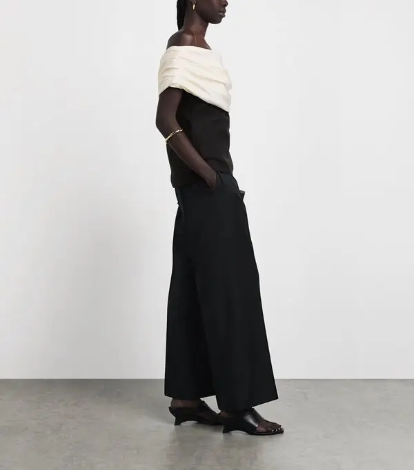 VORANIDA Silk-blend Ruched-detail Vetra Top